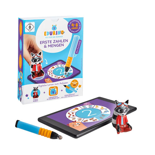 EDURINO Starter Set "Zahlen und Mengen ab 4", inkl. Figur Robin und ...